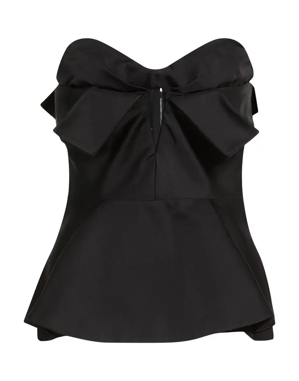 Alexander McQueen Strapless Bow Detail Top