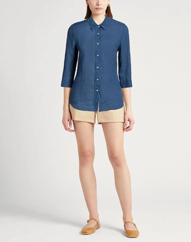 120% Lino Shirt Linen - Navy