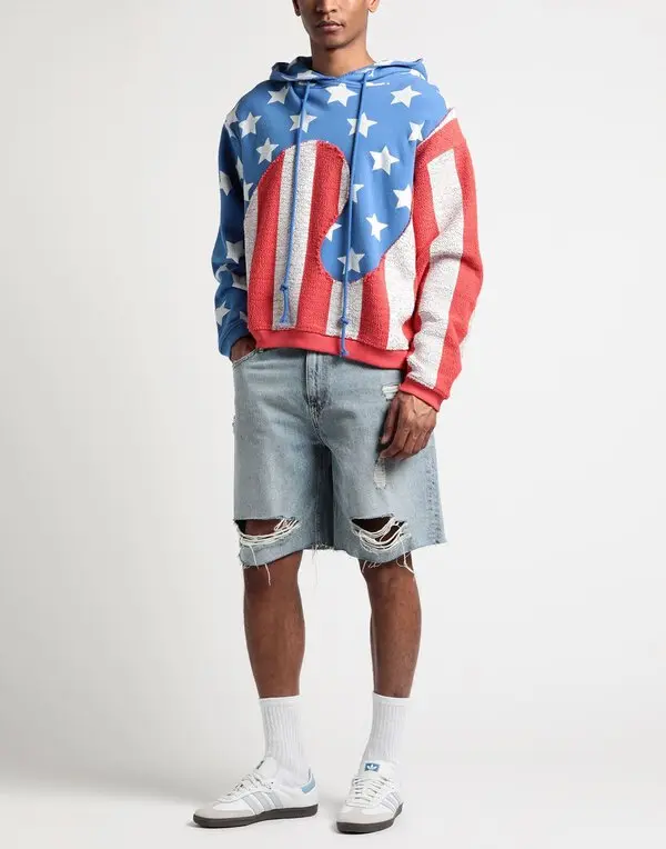 ERL Cotton French Terry Hoodie - Blue