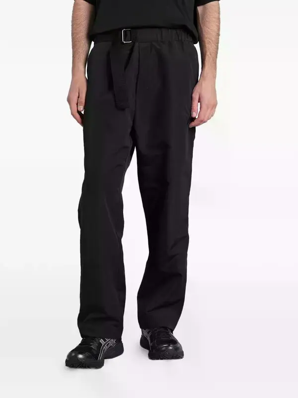 PEACEMAKER OAMC Belted Straight-leg Trousers - Black