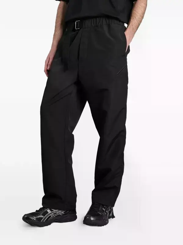 PEACEMAKER OAMC Belted Straight-leg Trousers - Black