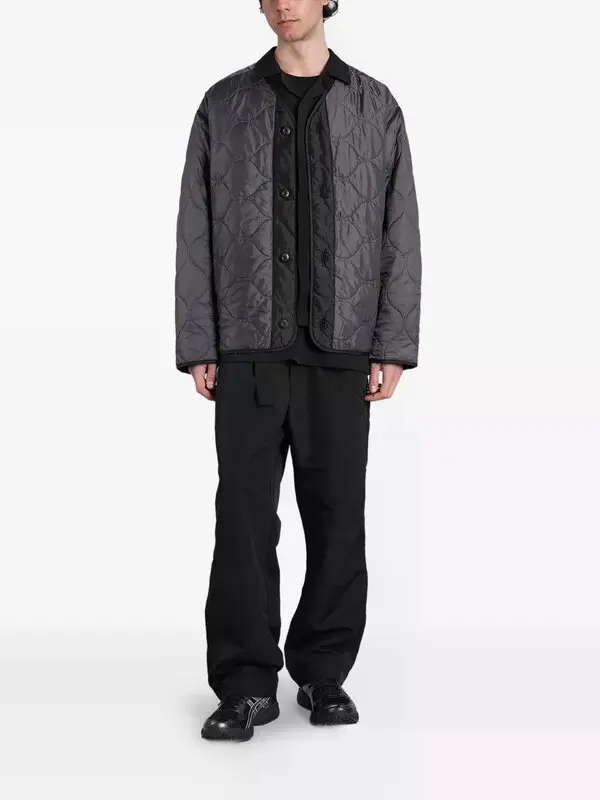 PEACEMAKER OAMC Quilted V-neck Button-down Shirt Jacket