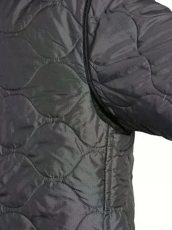 PEACEMAKER OAMC Quilted V-neck Button-down Shirt Jacket
