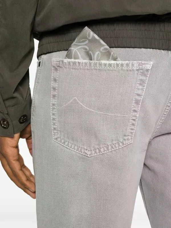 Jacob Cohen Edo Straight Trousers - Grey