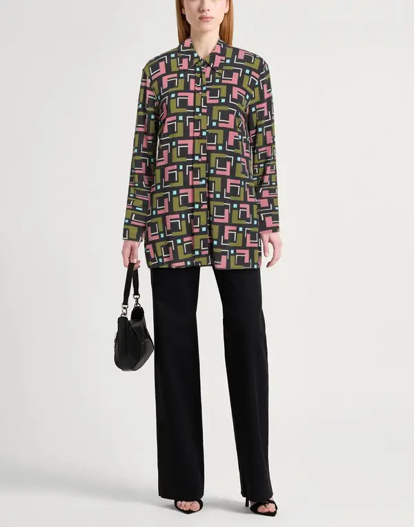 Malìparmi Printed Viscose And Elastane Shirt