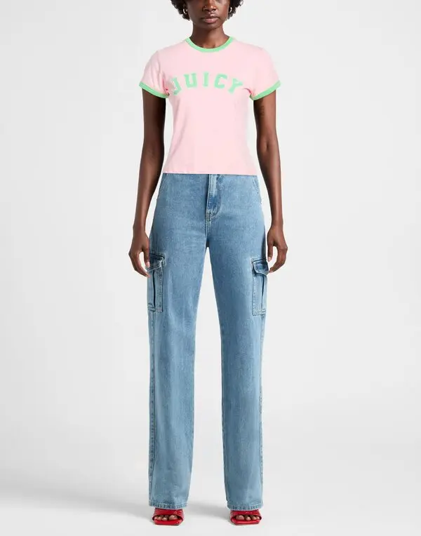 Juicy Couture Light Cotton Elastane T-shirt - Pink