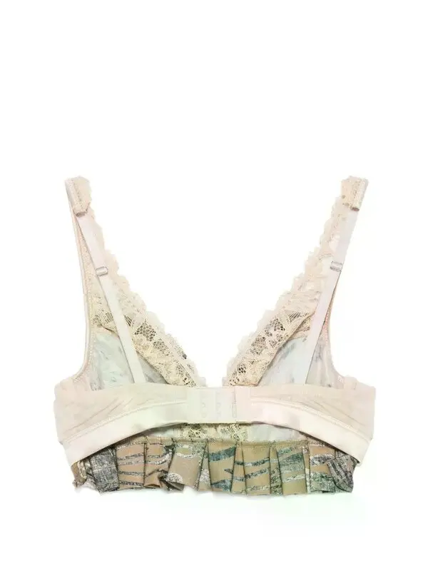 Antonio Marras Ruffled Lace-trim Bra
