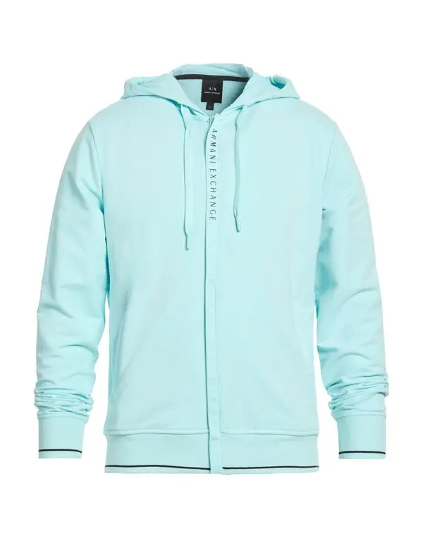 Armani Exchange Zip Up Hoodie - Turquoise