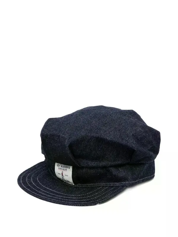 Engineered Garments Logo Patch Denim Cap - Blue