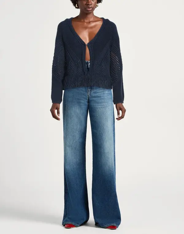 TWINSET Knitted Cardigan With Fringe Detail