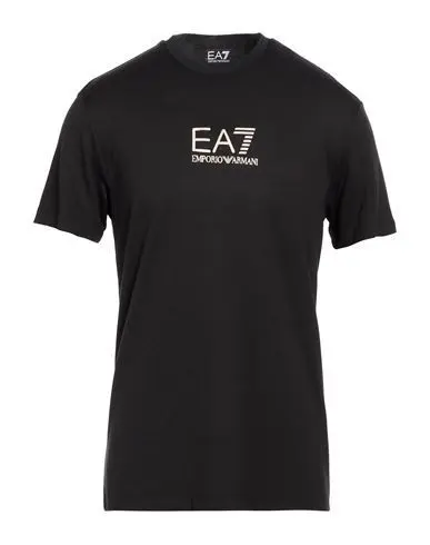 EA7 T-shirt Size Viscose, Polyamide, Elastane - Black