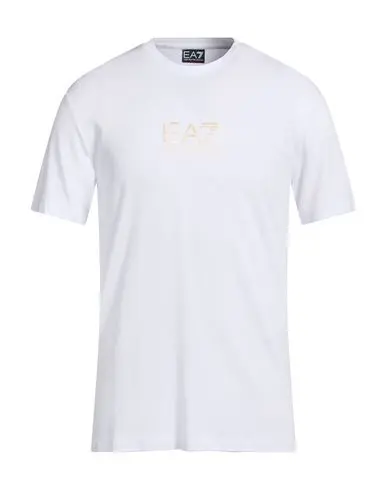 EA7 T-shirt Size Viscose, Polyamide, Elastane - White