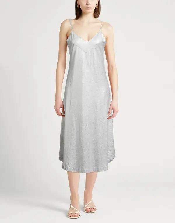 Majestic Filatures Light Linen Blend Midi Slip Dress
