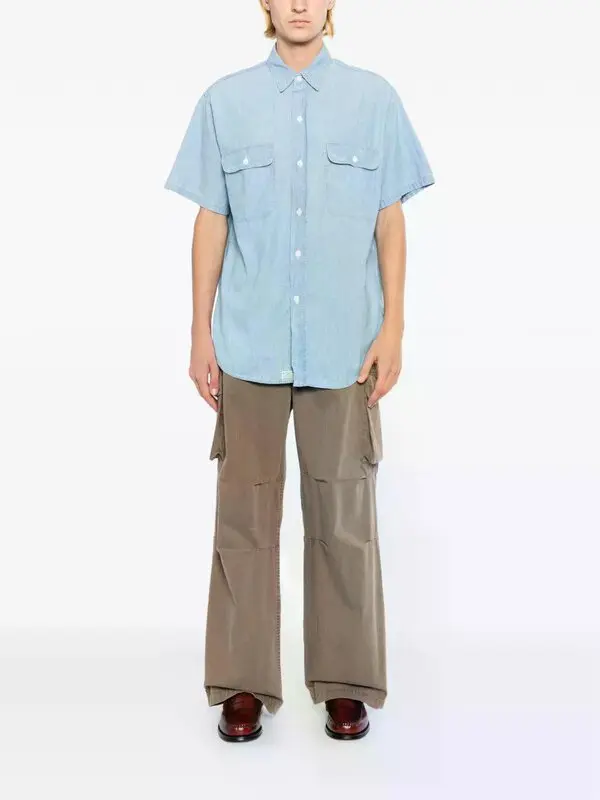 ORSLOW Short-sleeve Chambray Shirt