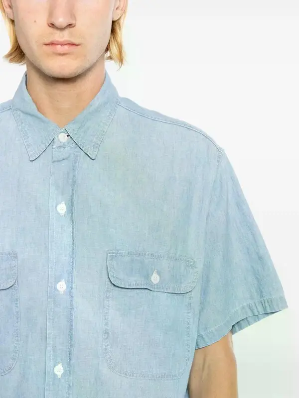 ORSLOW Short-sleeve Chambray Shirt