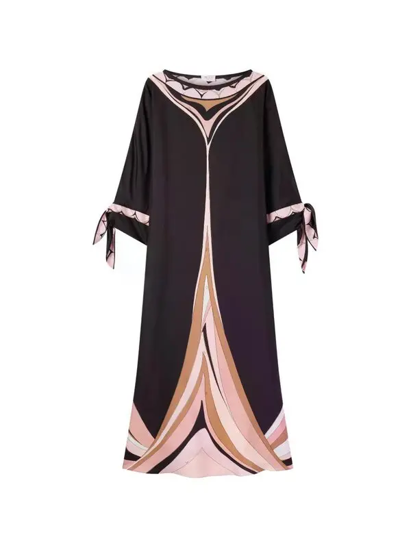 Emilio Pucci Fari Print Silk Kaftan