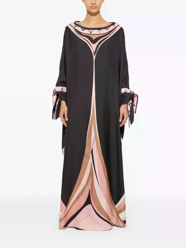 Emilio Pucci Fari Print Silk Kaftan