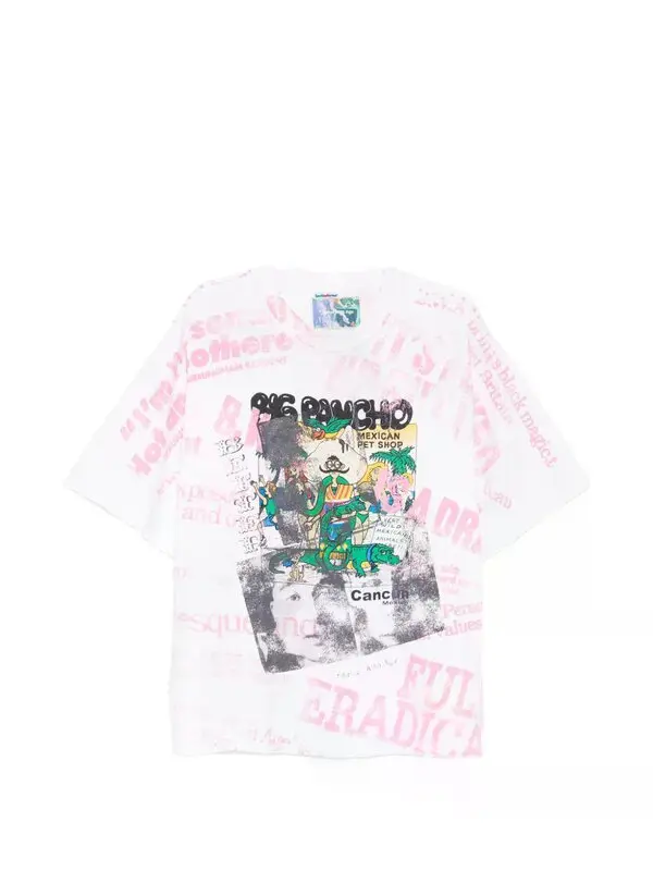 BETTER WITH AGE Tie-dye Graphic-print T-shirt - White