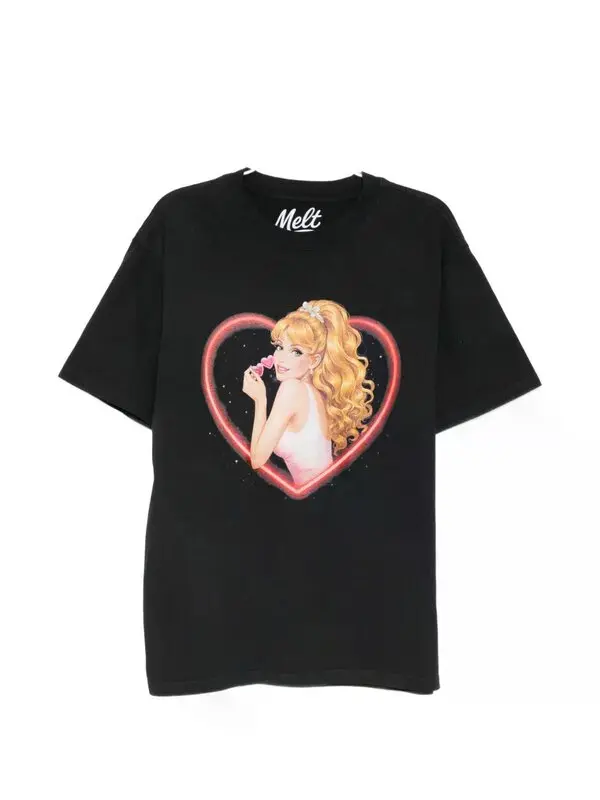 MELT Graphic-print T-shirt - Black