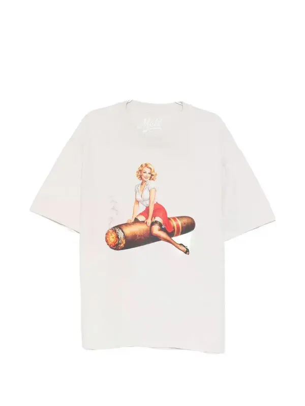 MELT Graphic-print T-shirt - Neutrals