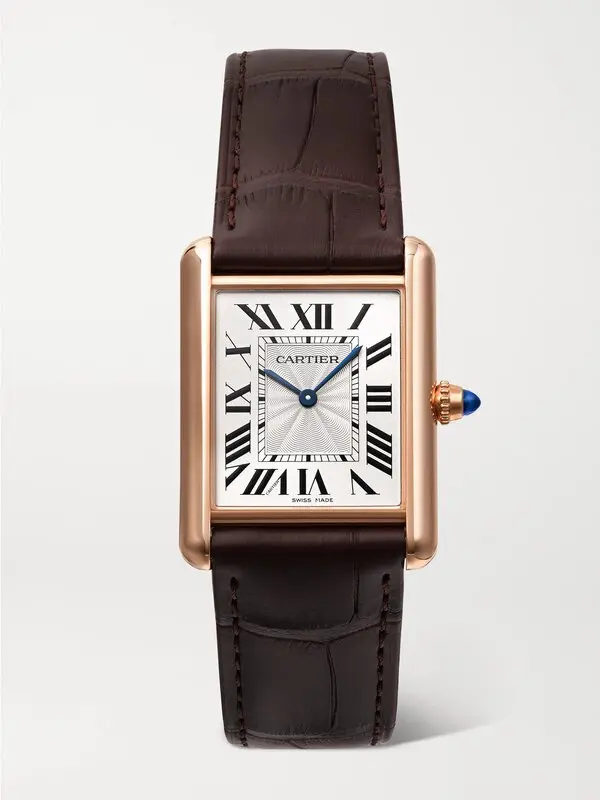 Cartier Tank Louis Medium 18-karat Rose Watch - Gold