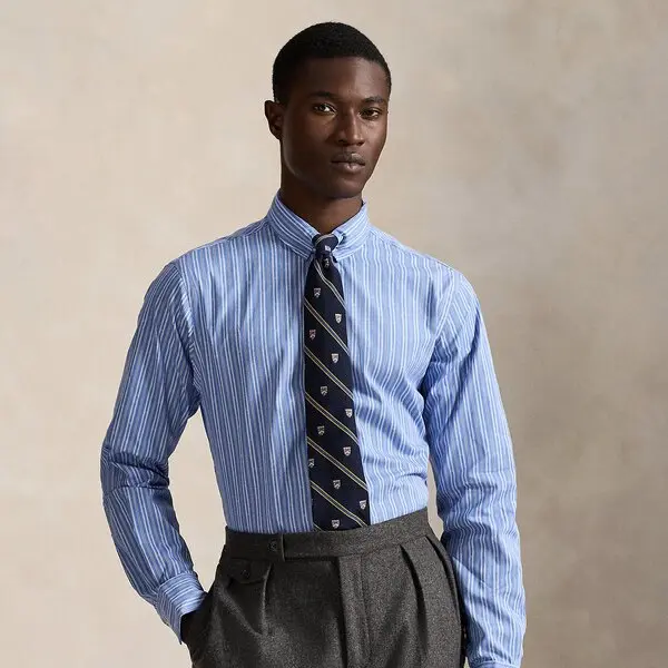 Ralph Lauren Custom Fit Striped Dobby Shirt