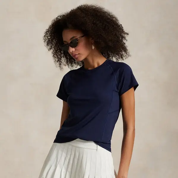 Ralph Lauren Performance Jersey Crewneck T-shirt - Refined Navy