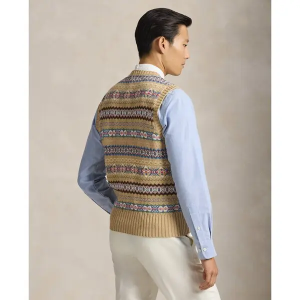 Ralph Lauren Fair Isle Cotton-wool Sweater Vest