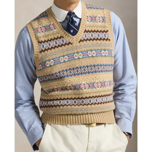 Ralph Lauren Fair Isle Cotton-wool Sweater Vest