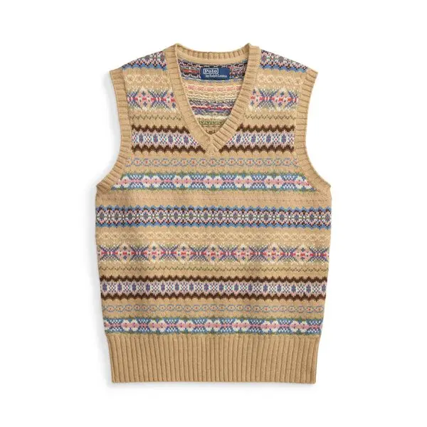 Ralph Lauren Fair Isle Cotton-wool Sweater Vest