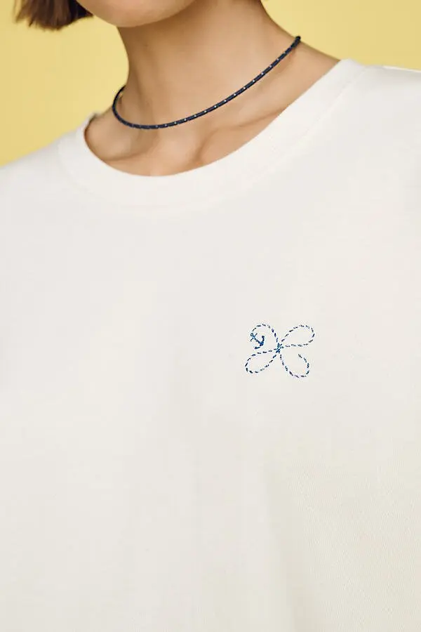 Maeve Embroidered Flag Sweatshirt