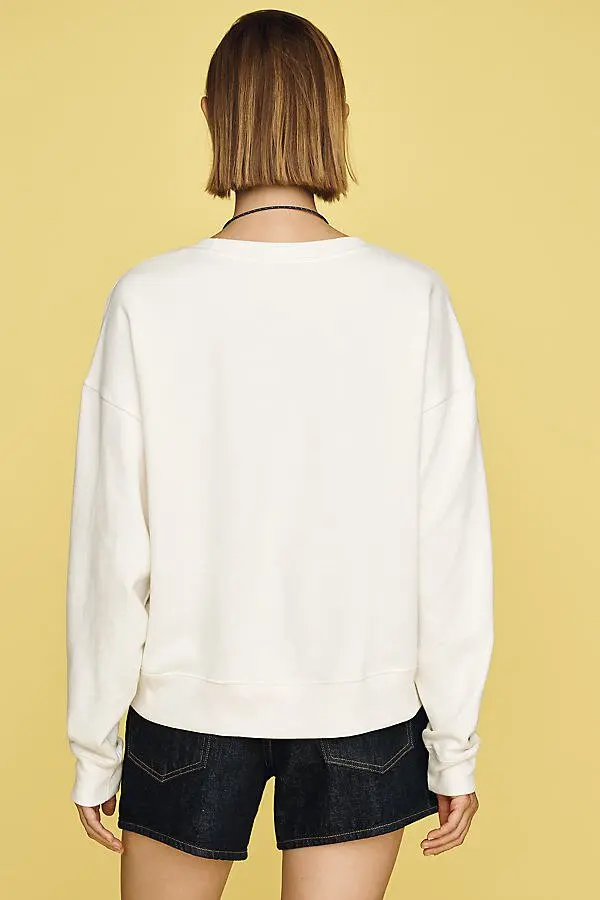 Maeve Embroidered Flag Sweatshirt