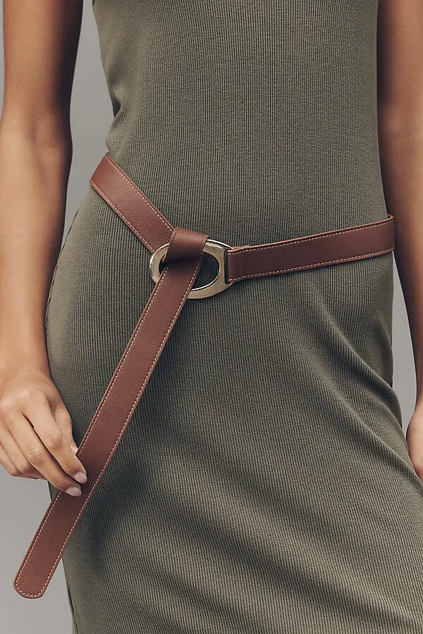 Anthropologie Alta Moda Brandy Belt - Brown