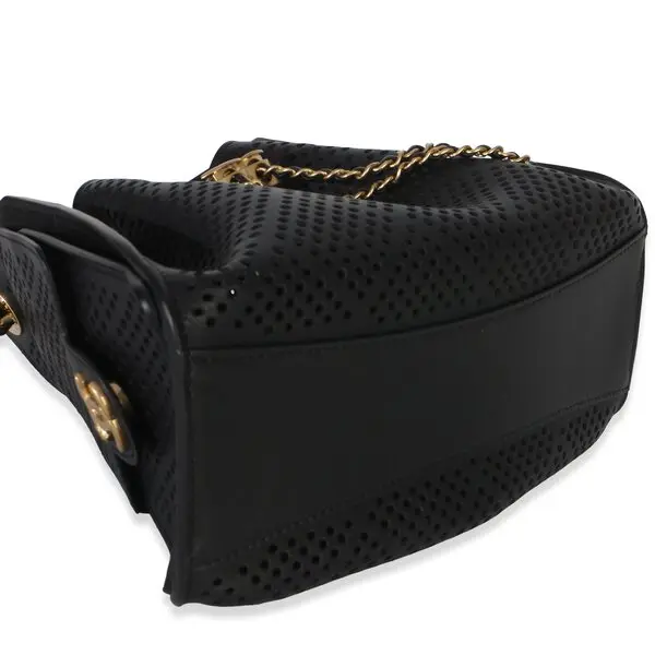 Chanel Perforated Calfskin Hobo Bag