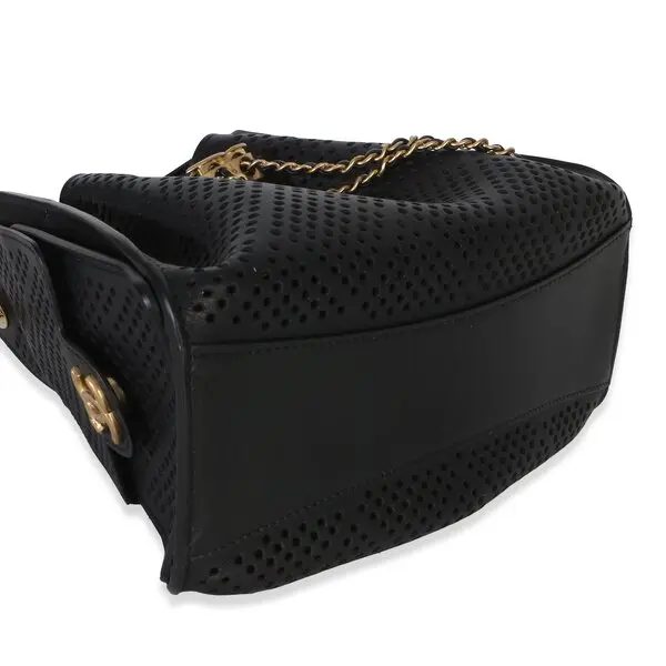 Chanel Perforated Calfskin Hobo Bag