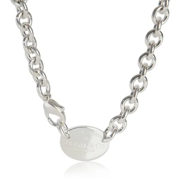 Tiffany & Co. Sterling Silver Return To Heart Charm Necklace - Sterling_silver