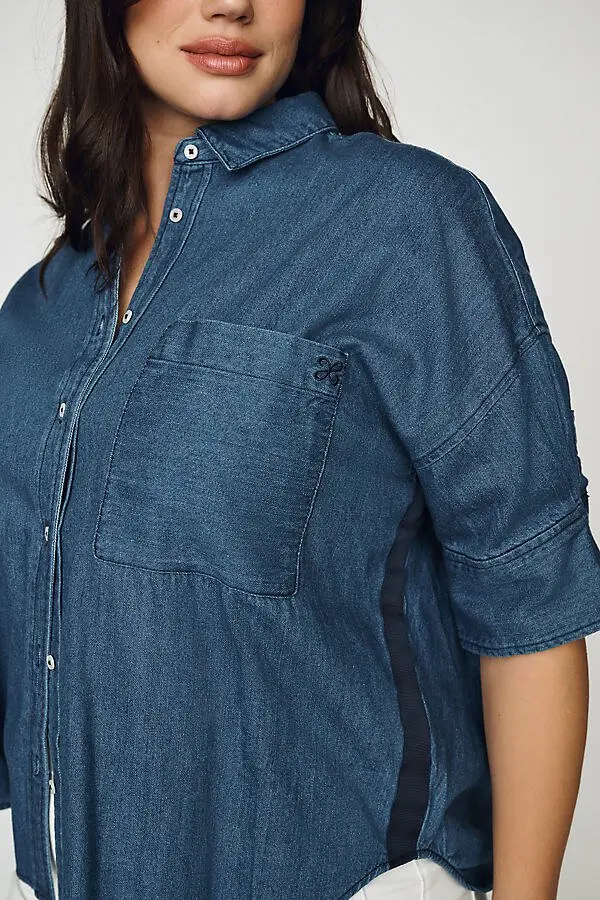 Maeve Mabel Boxy Denim Shirt