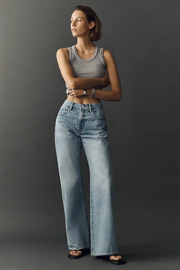 PISTOLA Larsen High Rise Relaxed Flare Jeans