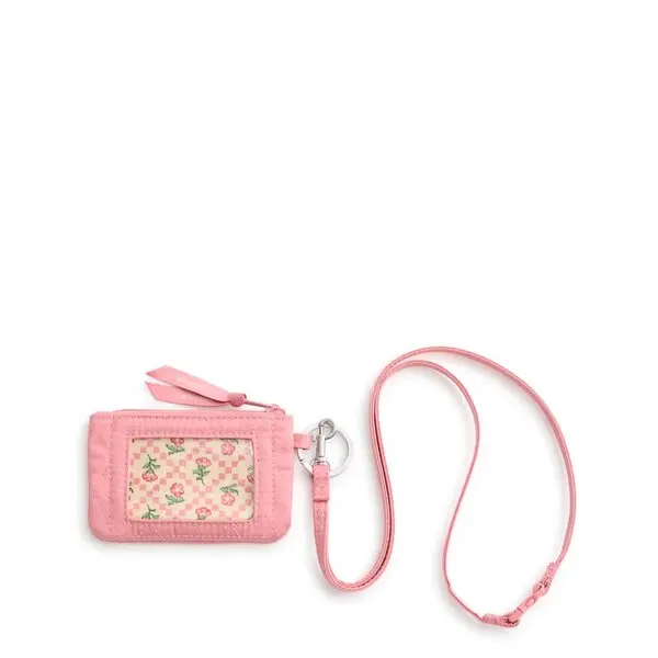 VERA BRADLEY Zip Id Pouch W/breakaway Lanyard In Mauveglow - Pink