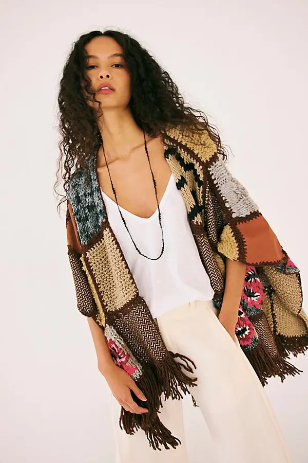 THE FARRA Mixa Poncho