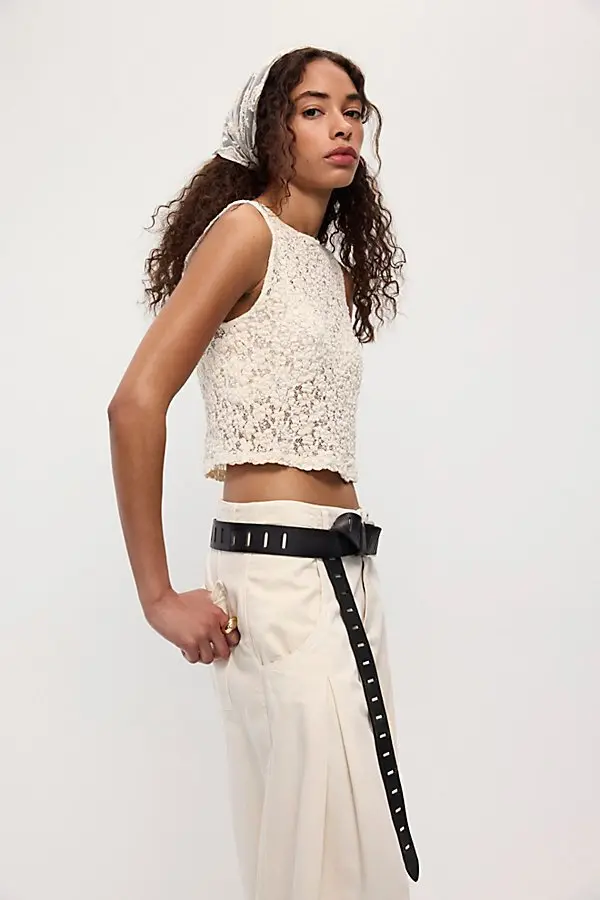 Free People We The Free Jona Extra Long Belt - Black