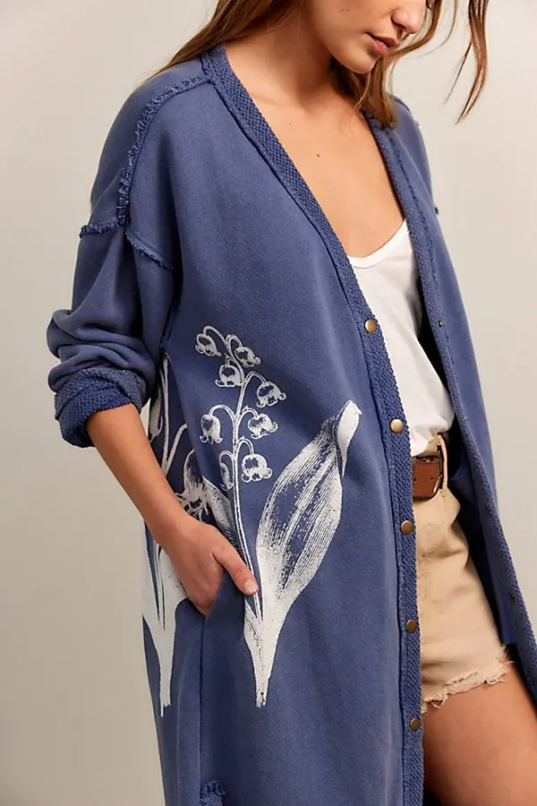 Free People Dutch Maxi Cardigan