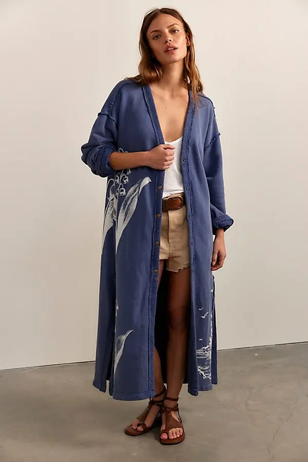 Free People Dutch Maxi Cardigan