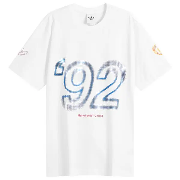 Adidas Manchester United 90's "snowflake" Kit T-shirt - White