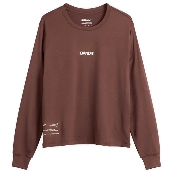 BANDIT Micromesh™ Long Sleeve Relaxed Women’s T-shirt - Cacao