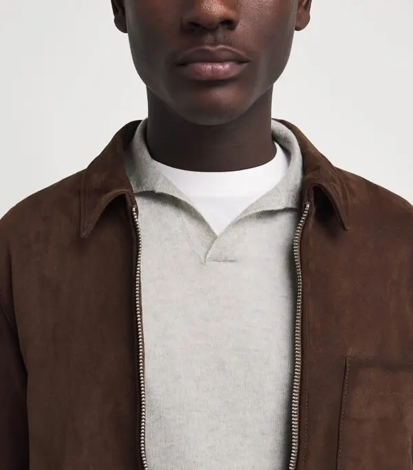 Paul & Shark Cashmere-linen Open-collar Polo Shirt - Grey