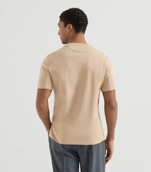Brunello Cucinelli Cotton Printed T-shirt - Beige