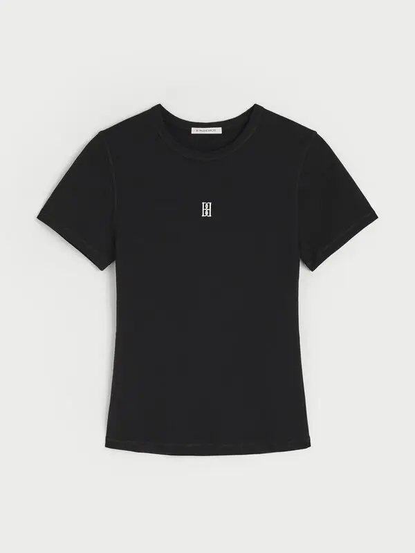 BY MALENE BIRGER Alicia Organic Cotton T-shirt - Black