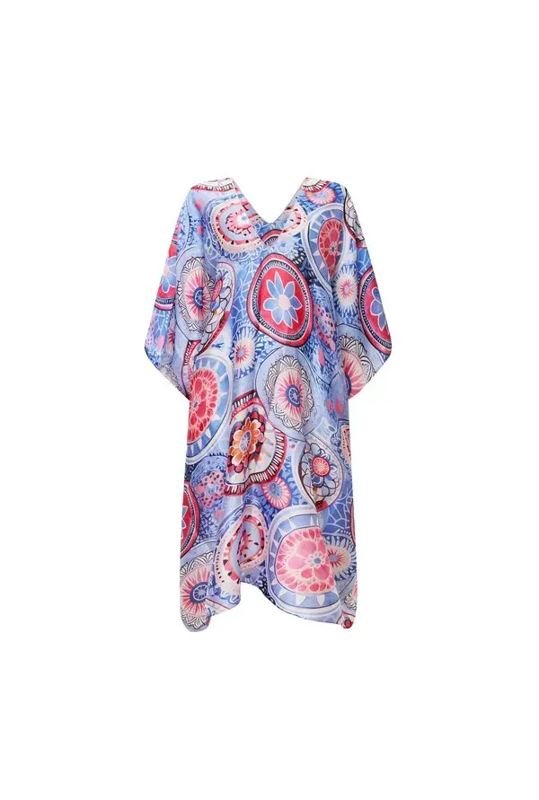 JAMES LAKELAND Mandala Print V-neck Kaftan - Blue