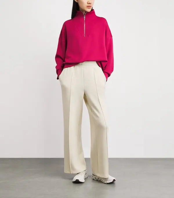 Varley Freesoft Wide-leg Sweatpants - Ivory